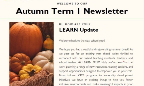LEARN SEND Hub - October 2024 Newsletter